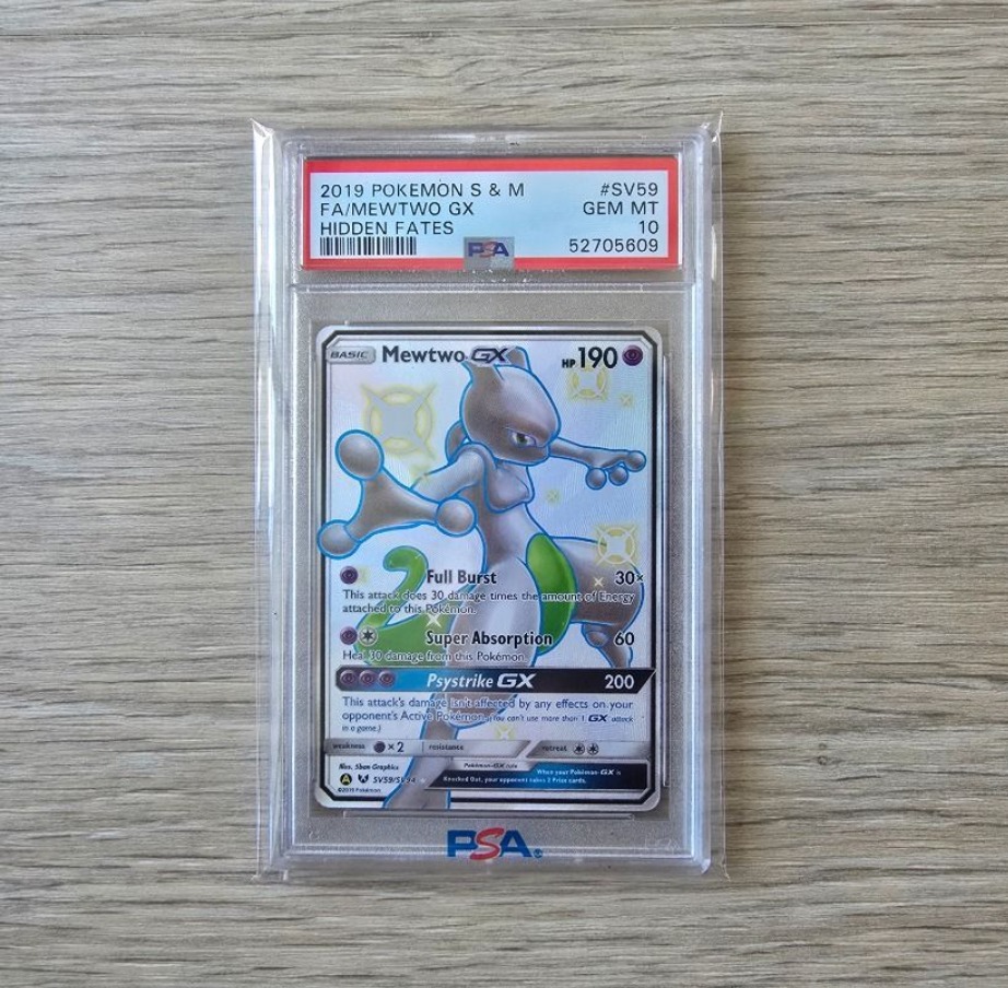 [PSA 10 Eng] Mewtwo GX SV59/SV94 Sun & Moon Hidden Fates Shiny Vault ...