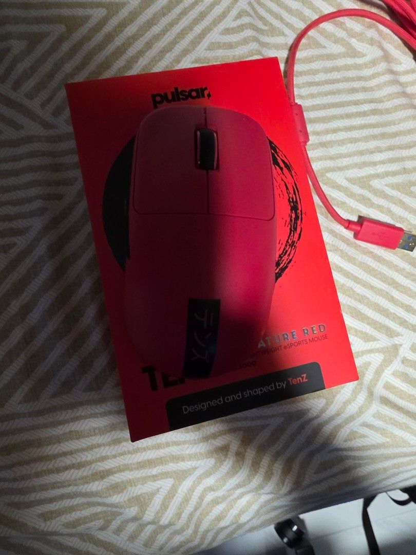 Pulsar X TenZ Signature Red Gaming Mouse, Computers & Tech, Parts ...
