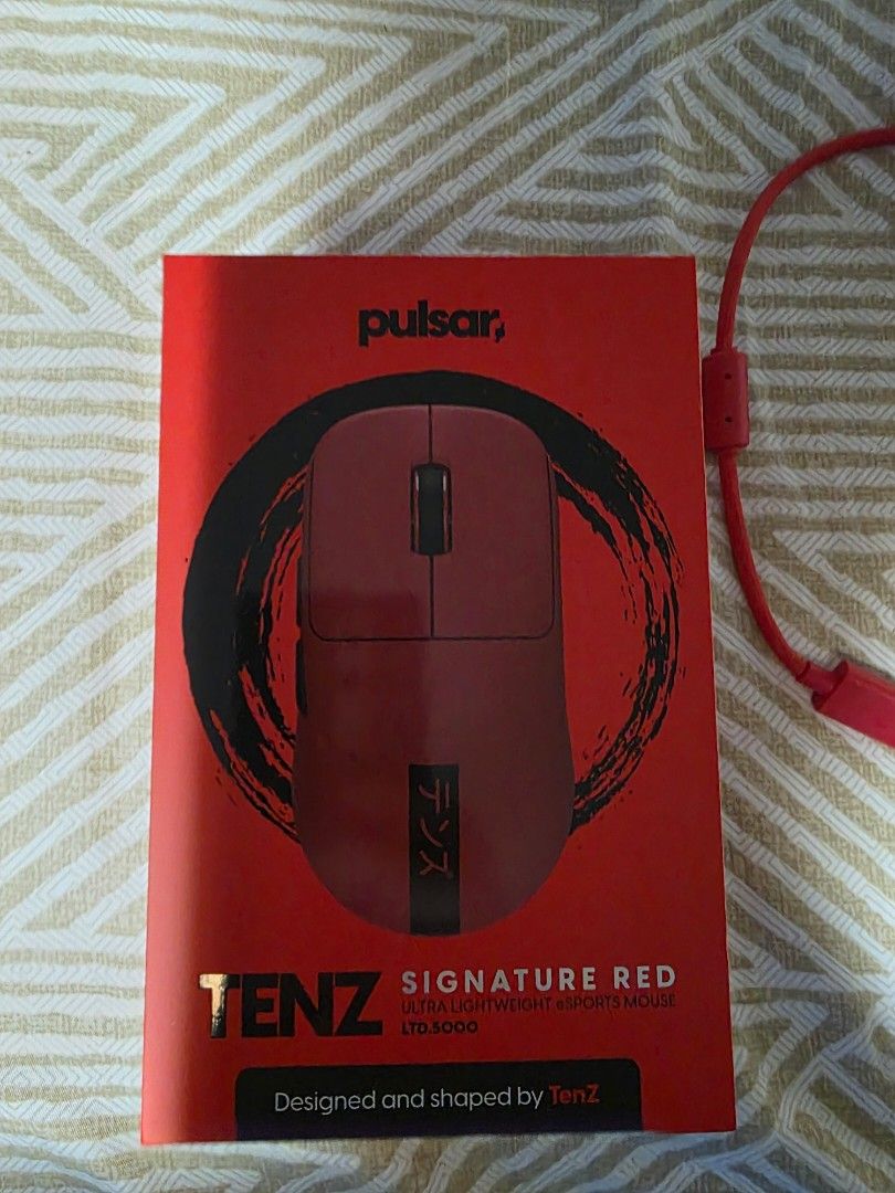 Pulsar X TenZ Signature Red Gaming Mouse, Computers & Tech, Parts ...