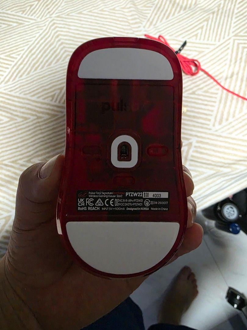 Pulsar X TenZ Signature Red Gaming Mouse, Computers & Tech, Parts ...