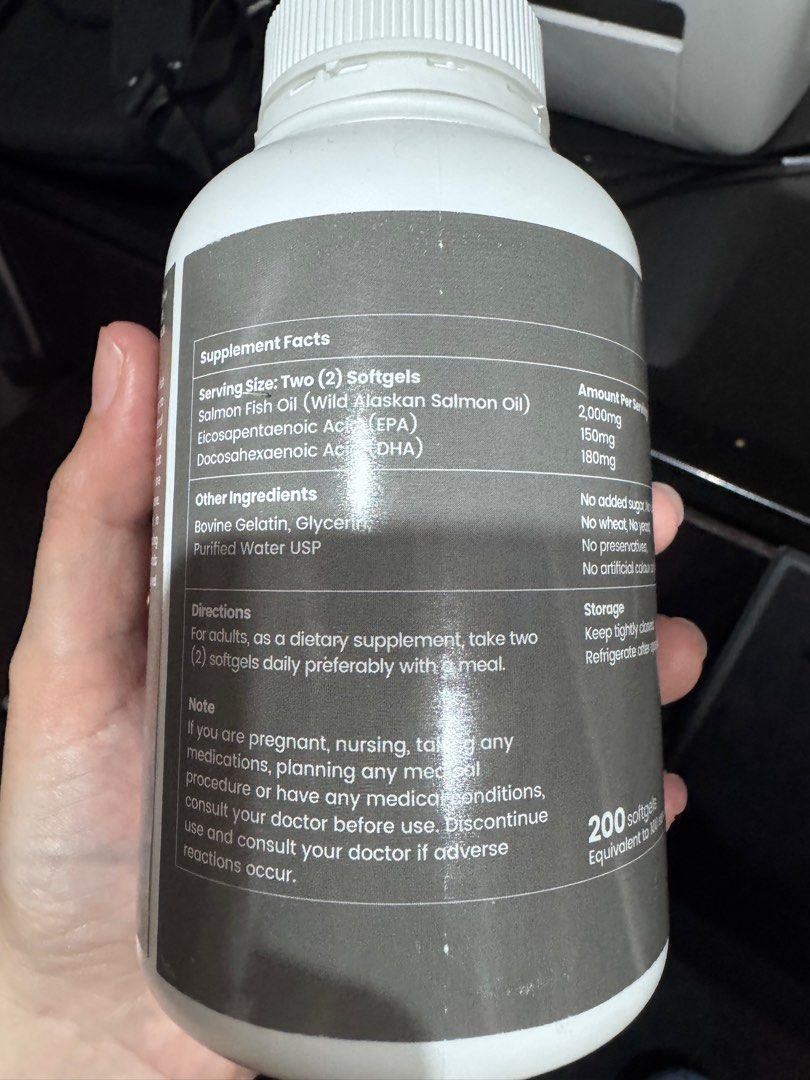 Raffles Health Salmon Fish Oil and Bone calcium, Health & Nutrition ...