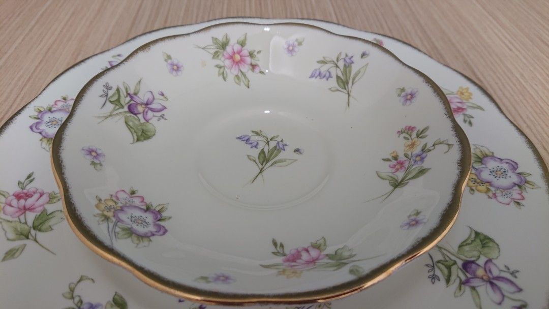 ROYAL ALBERT Bone China, 100 Years 1920's 'Spring Meadow' Tea Trio Set ...