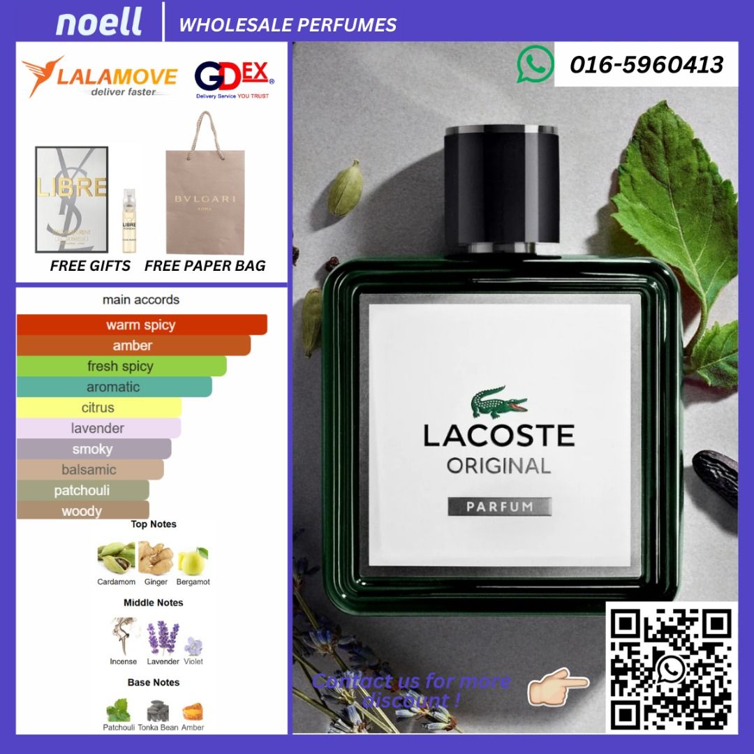 [ORI] AUTHENTIC READY STOCK LACOSTE ORIGINAL PARFUM 100ML PERFUME FOR ...