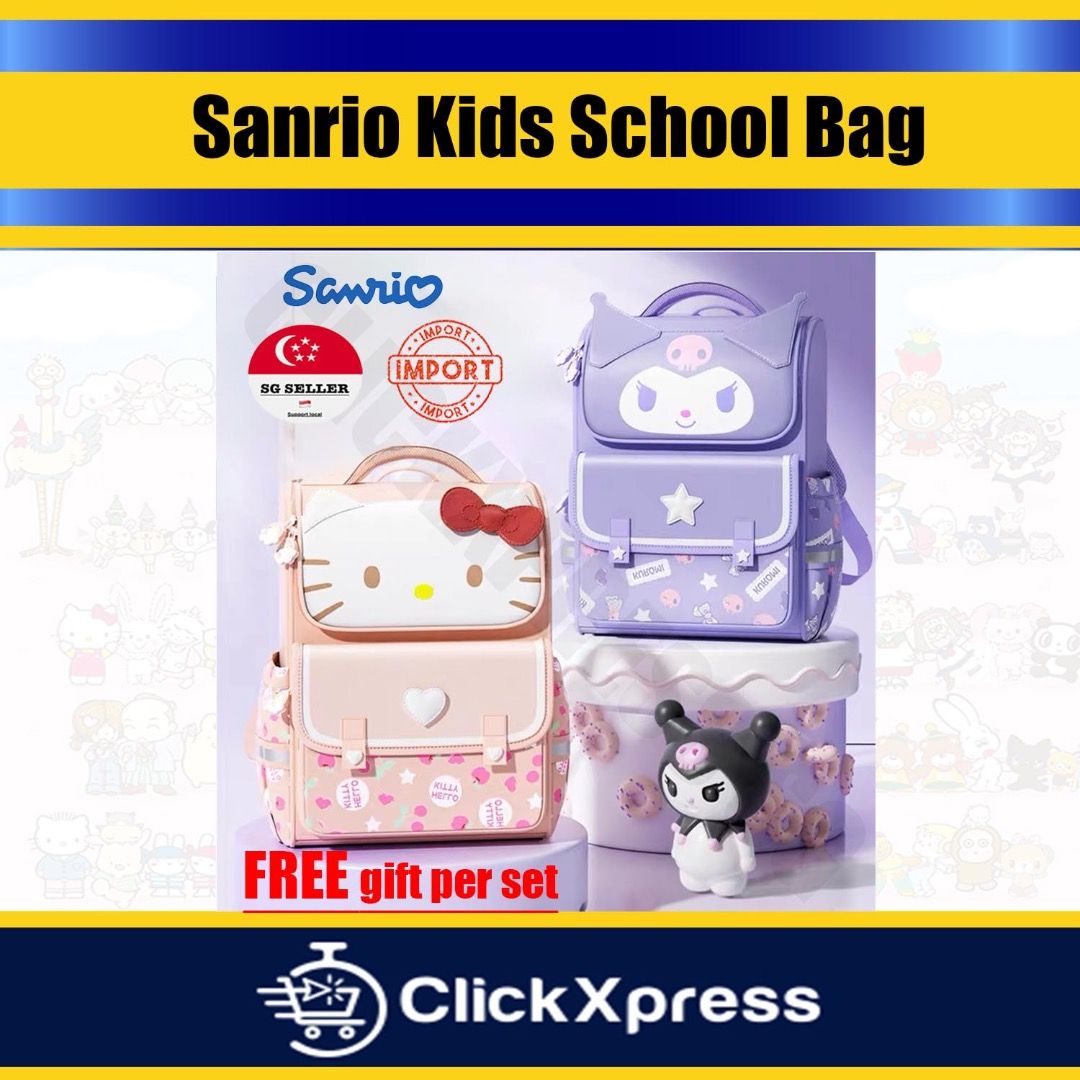 Sanrio Kids Ergonomic School Bag/Backpack/School/Travel/Reduced Strain ...