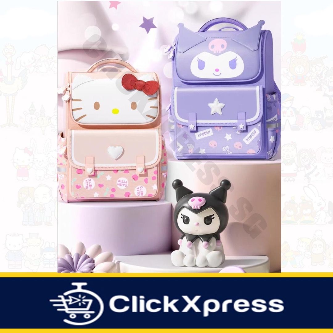 Sanrio Kids Ergonomic School Bag/Backpack/School/Travel/Reduced Strain ...