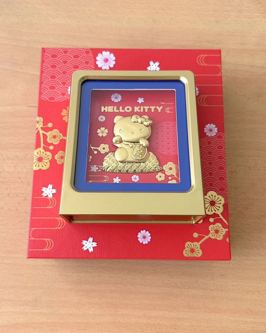 Sanrio Lucky Kitty 24K Gold Foil Frame | The Singapore Mint | Brand New ...