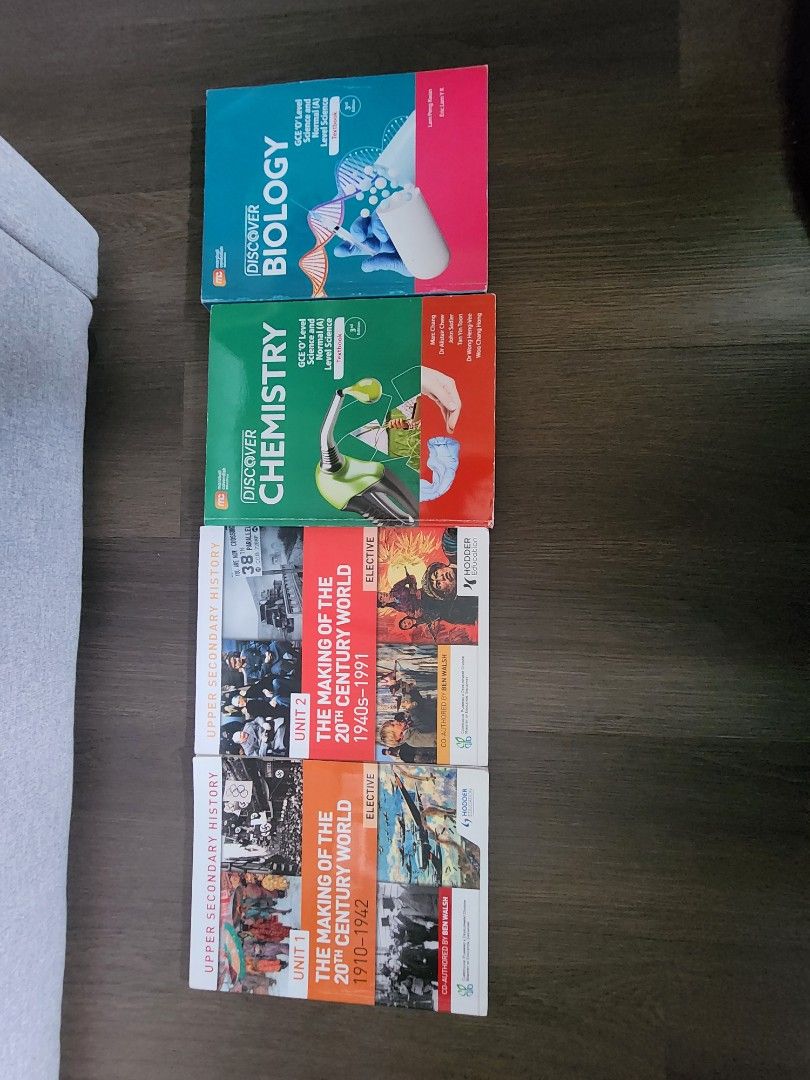 Secondary School Textbooks - History, Chemistry, Biology, Hobbies ...