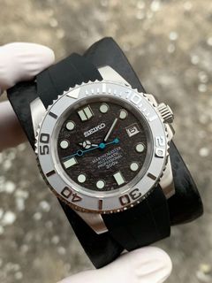 Seiko mod speedmaster custom blue, Men's Fashion, Watches & Accessories ...