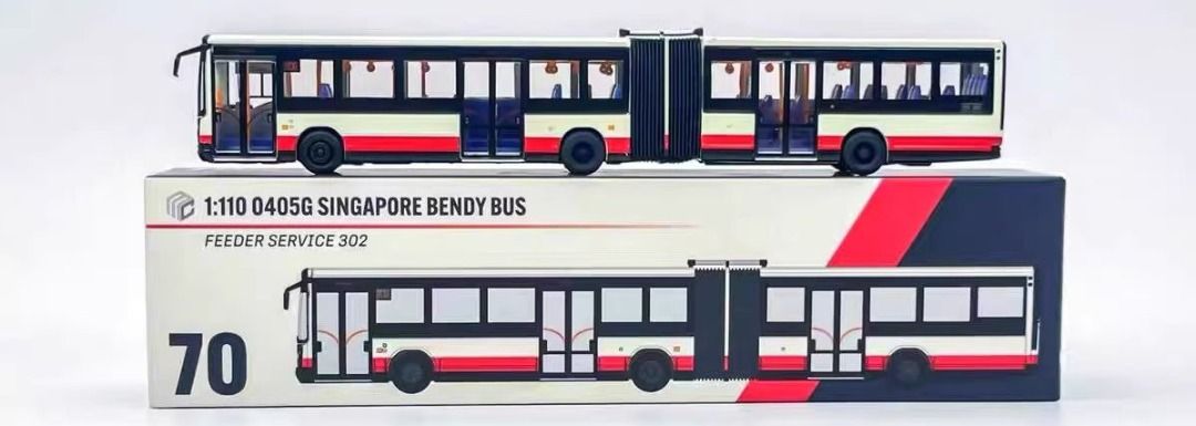 Singapore SMRT Livery Mercedes Benz O405G Hispano Habit 1:110 Diecast ...