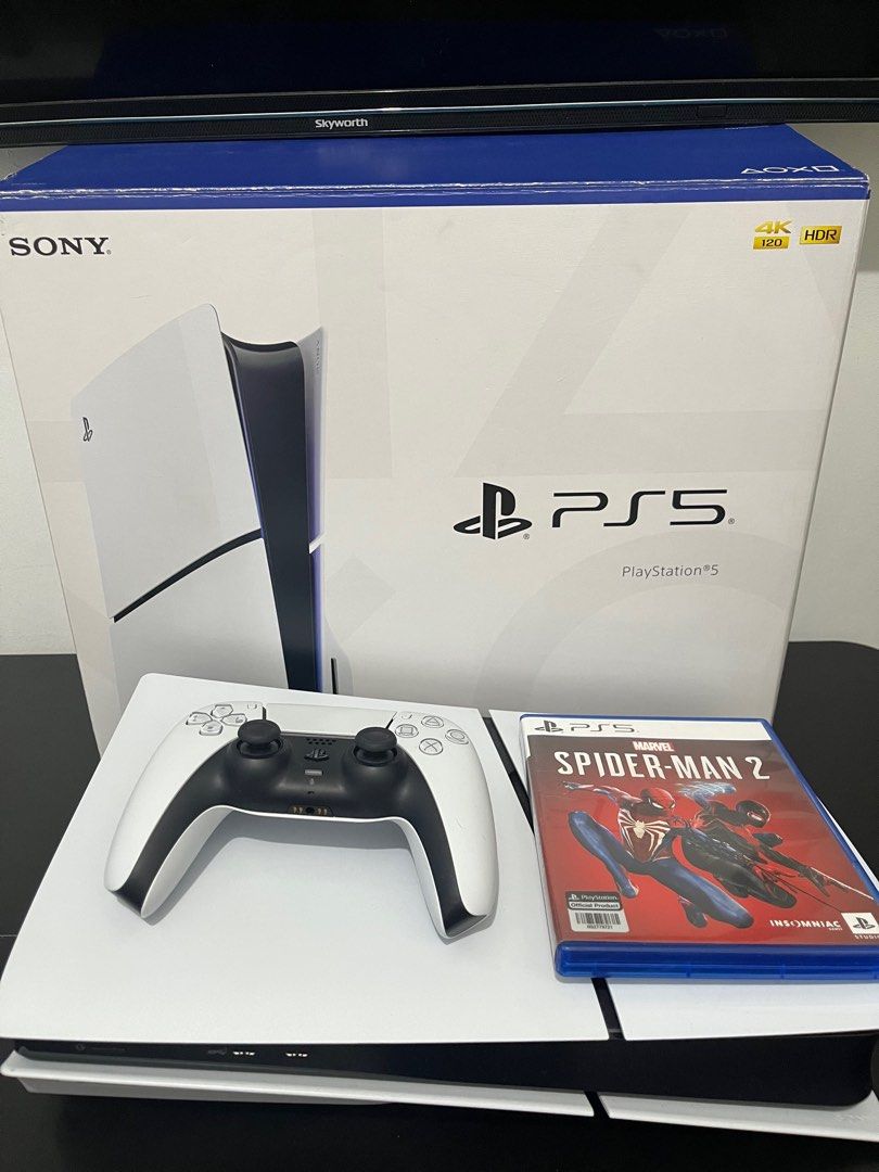 Sony PlayStation 5 with Spider-Man 2, Video Gaming, Video Game Consoles ...