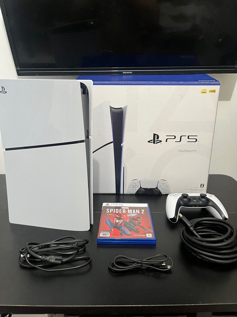 Sony PlayStation 5 with Spider-Man 2, Video Gaming, Video Game Consoles ...