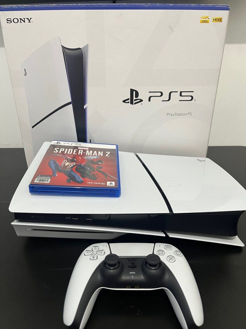 Sony PlayStation 5 with Spider-Man 2, Video Gaming, Video Game Consoles ...