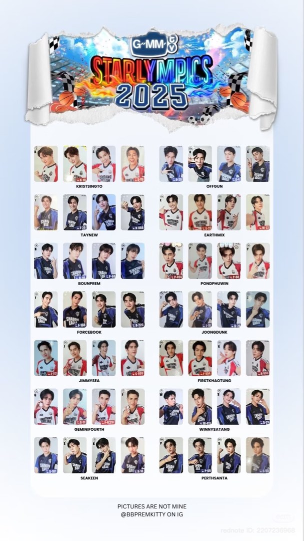[SOURCING] GMMTV GMM Starlympics Collectible Cards, Hobbies & Toys ...