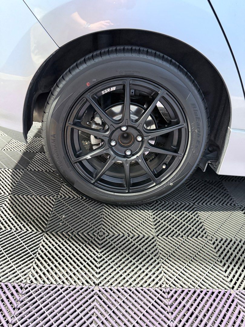 15”, 4x100 Original SSR GTX01 & Yokohama Bluearth Tyres Bundle, Car ...