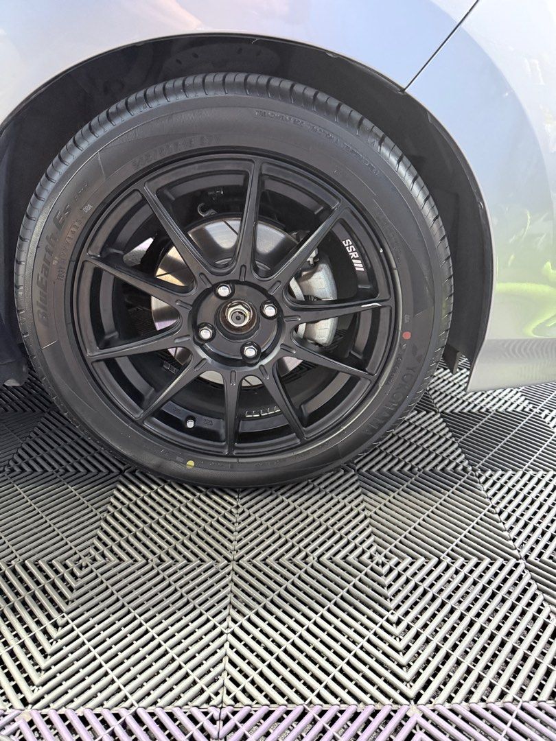 15”, 4x100 Original SSR GTX01 & Yokohama Bluearth Tyres Bundle, Car ...