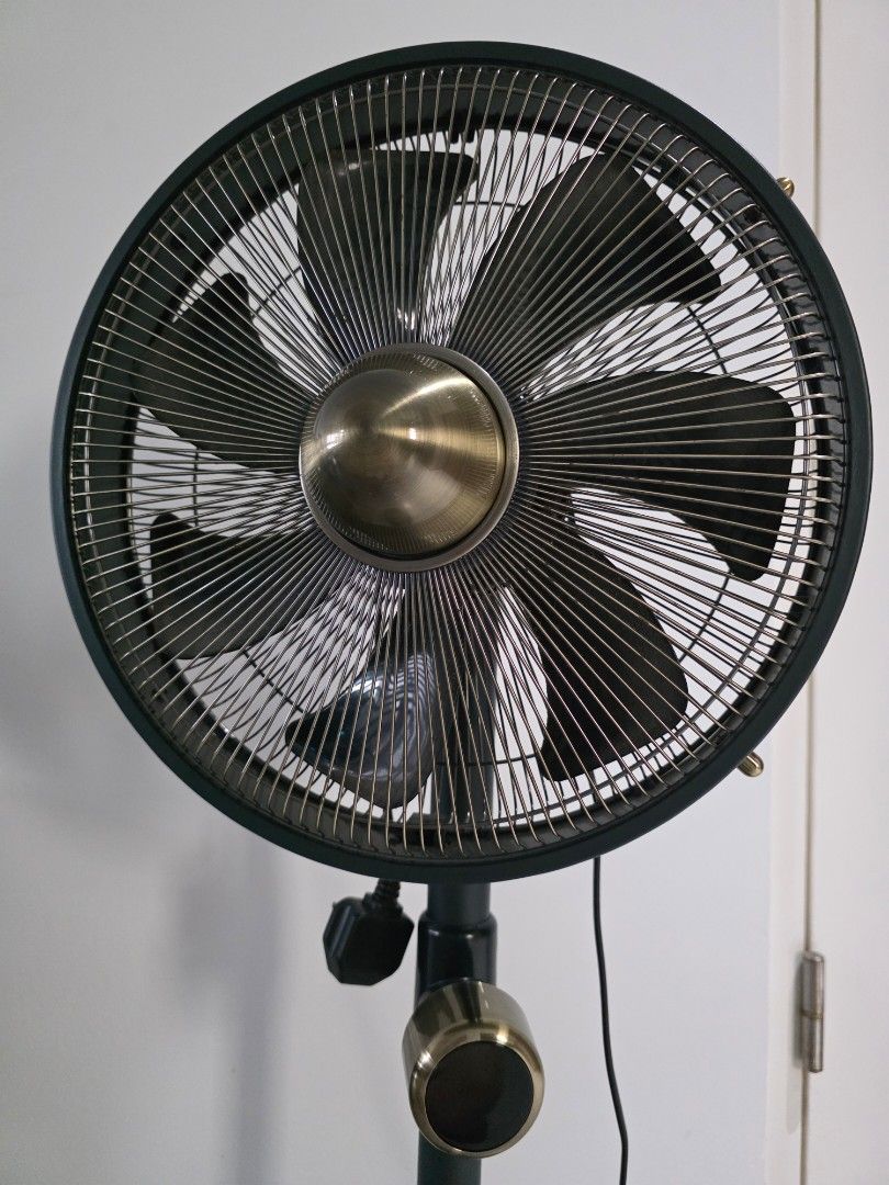 Standing Fan - Black and Gold, Furniture & Home Living, Lighting & Fans ...