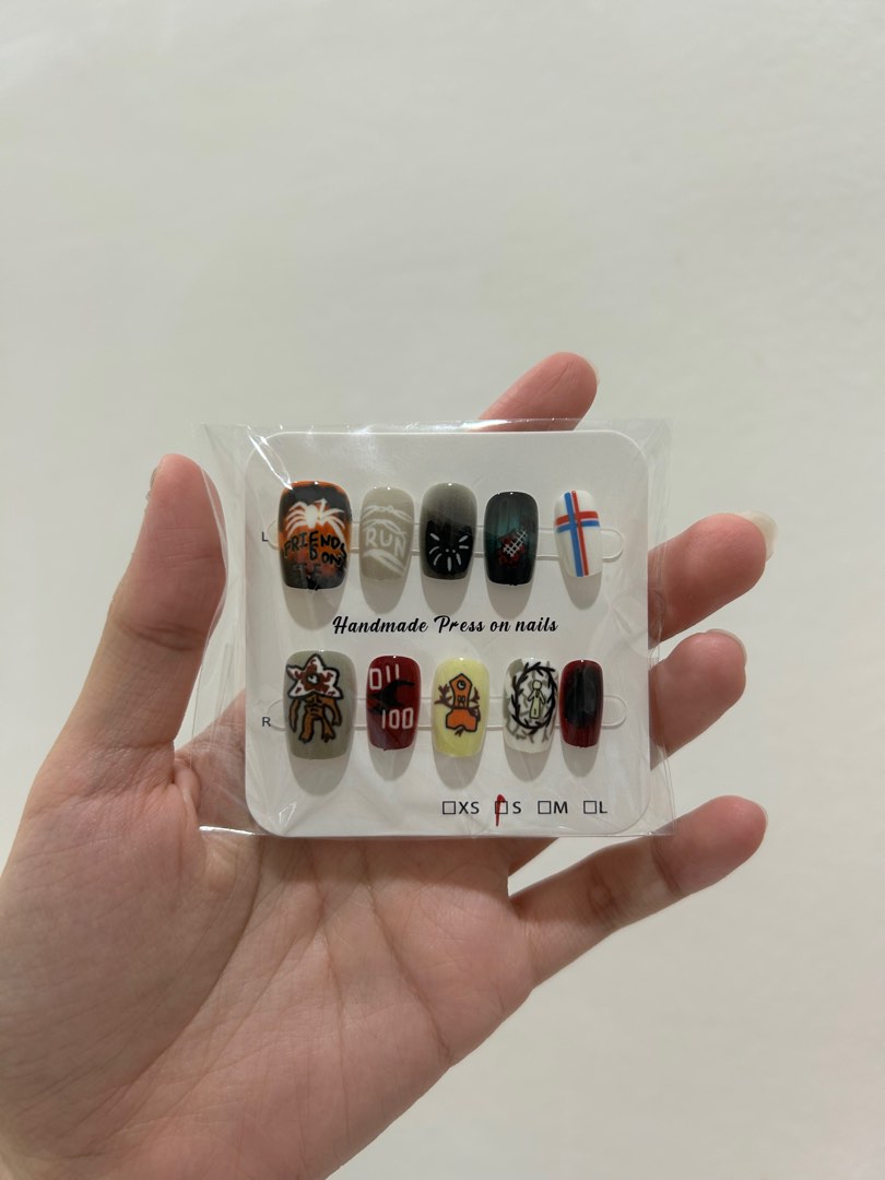 Stranger Things Press On Nails, Beauty & Personal Care, Hands & Nails ...
