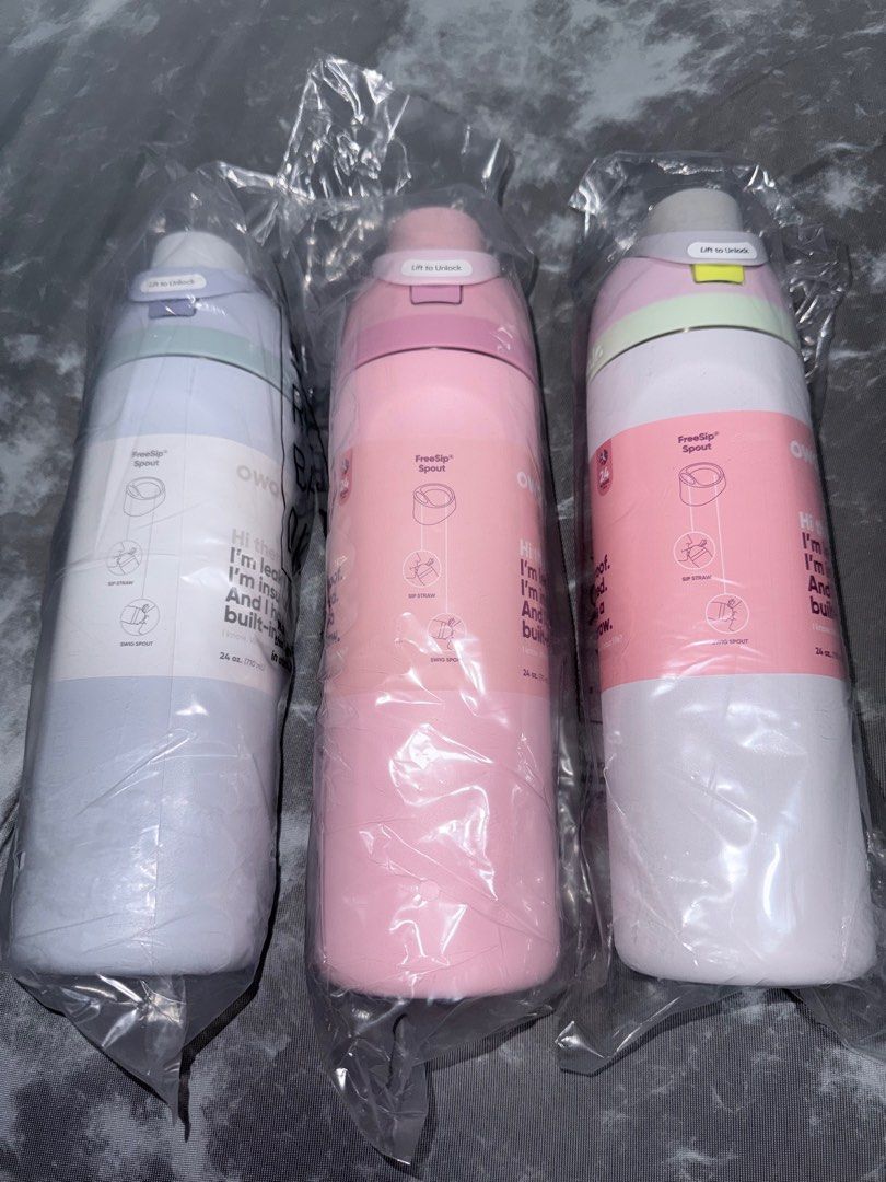 [STRICTLY AUTHENTIC] Owala FreeSip 24 Oz Open Air Rose Quartz Candy ...