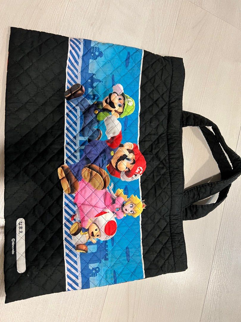Super Mario Quilted Tote Bag, Babies & Kids, Babies & Kids Fashion on ...