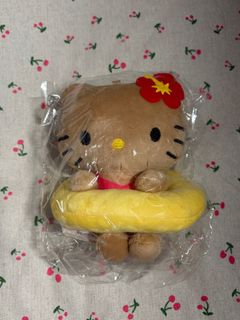 Sanrio Tanned Hello Kitty Keychain Plushy, Hobbies & Toys, Toys & Games ...