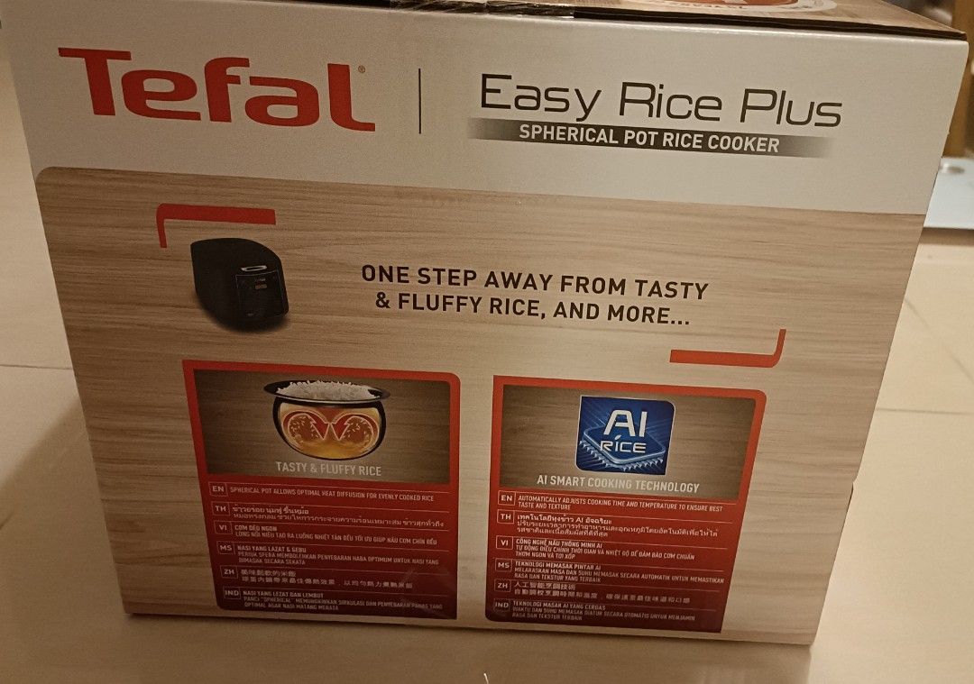Tefal Easy Rice Plus Spherical Pot Rice Cooker 1.8l ModelRK736B65, TV ...