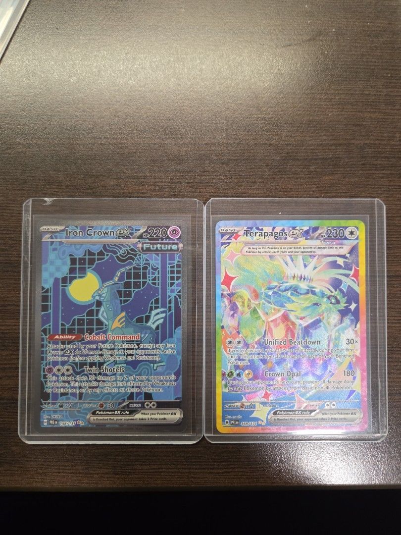 Terapagos + Iron Crown SIR Prismatic Evolutions, Hobbies & Toys, Toys ...