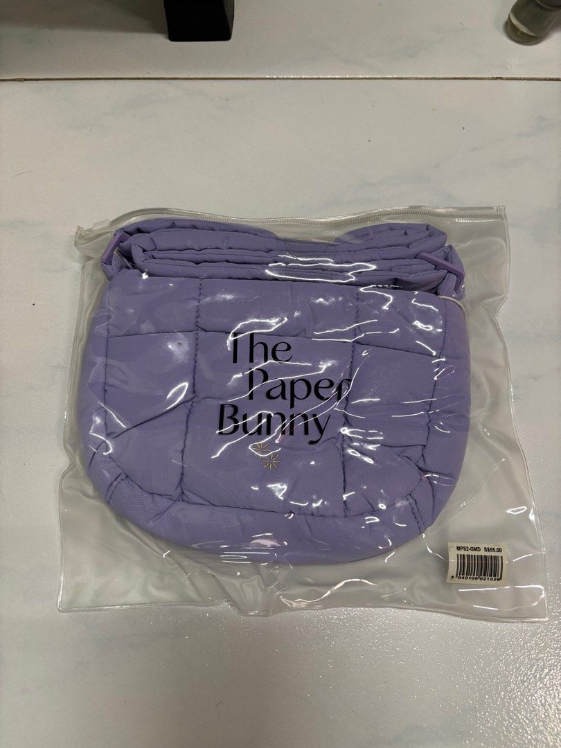 The Paper Bunny Mini Puffer Swing (Purple), Women's Fashion, Bags ...