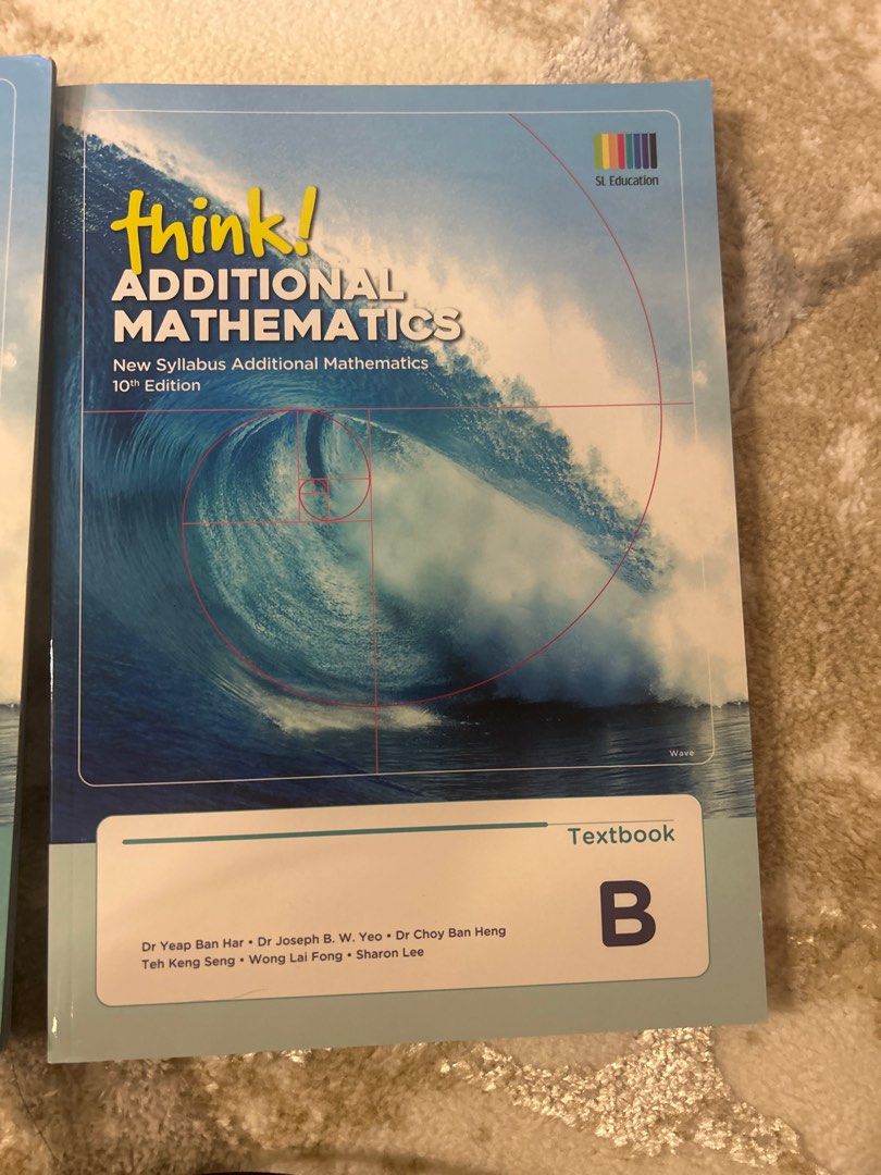 Think! Additional Mathematics Textbook & Workbook, Hobbies & Toys ...