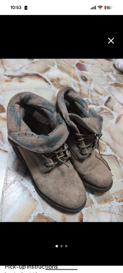 Timberland Fold-Over Boots - Size 42, Women's Fashion, Footwear, Boots ...