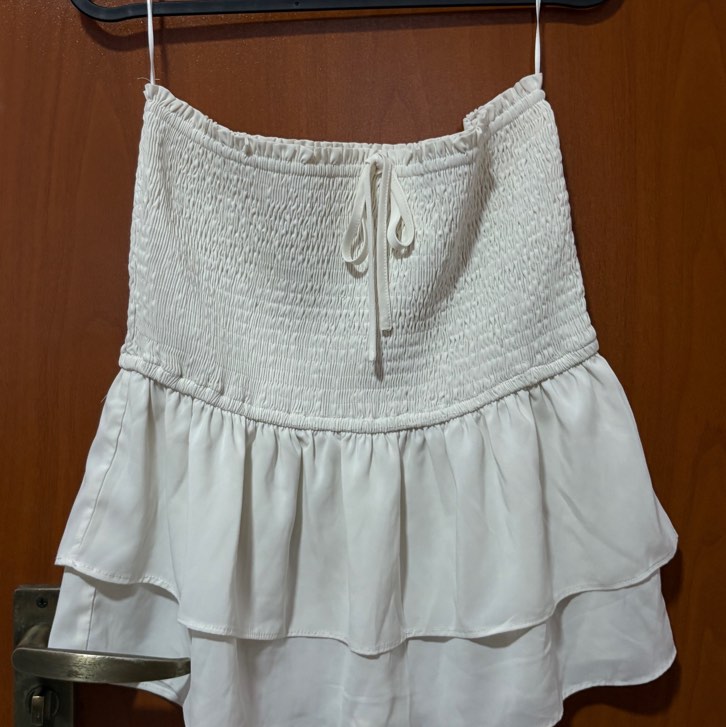 The Tinsel Rack - Ribbon Tube Top (White) , Women's Fashion, Tops ...