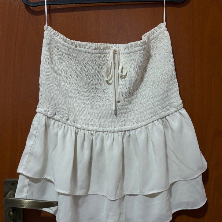 The Tinsel Rack - Ribbon Tube Top (White) , Women's Fashion, Tops ...