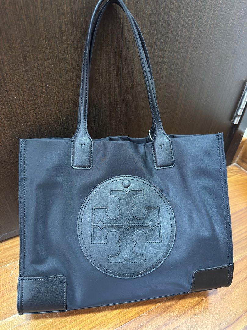 Tory Burch Ella Tote Bag - Black, Women's Fashion, Bags & Wallets, Tote ...