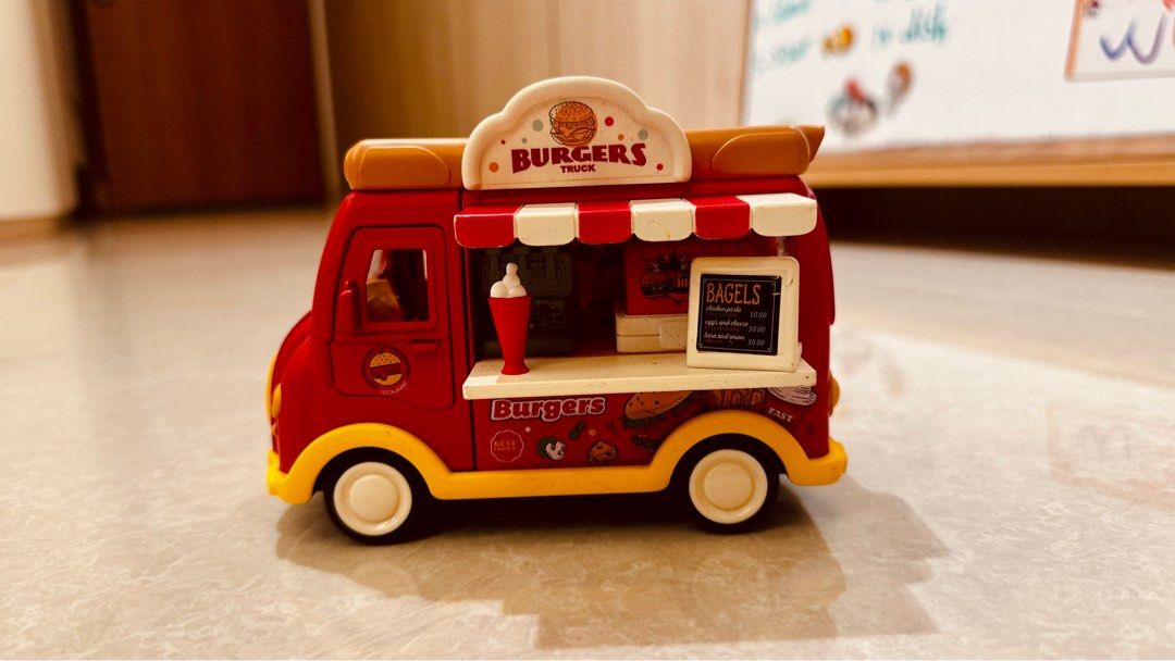 Toy Food Trucks and Cars Set, Hobbies & Toys, Toys & Games on Carousell