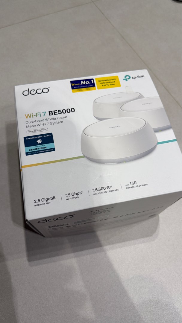 TP-Link Deco BE25 BE5000 Whole Home Mesh WiFi 7 System - 2 units ...