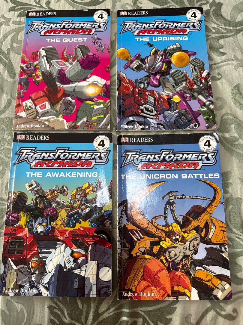 Transformers Armada Level 4 Books - Set of 4, Hobbies & Toys, Books ...