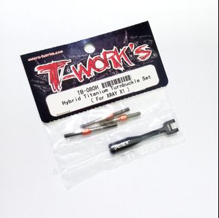 T-Work's hybrid titanium Turnbuckle set (for Yokomo B-Max ver.3 ...