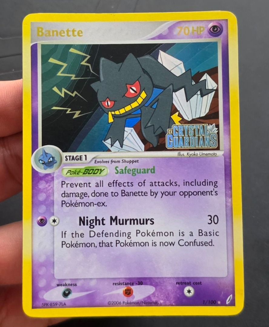 [Vintage] Banette #1 Reverse Holo - Pokemon EX Crystal Guardians ...