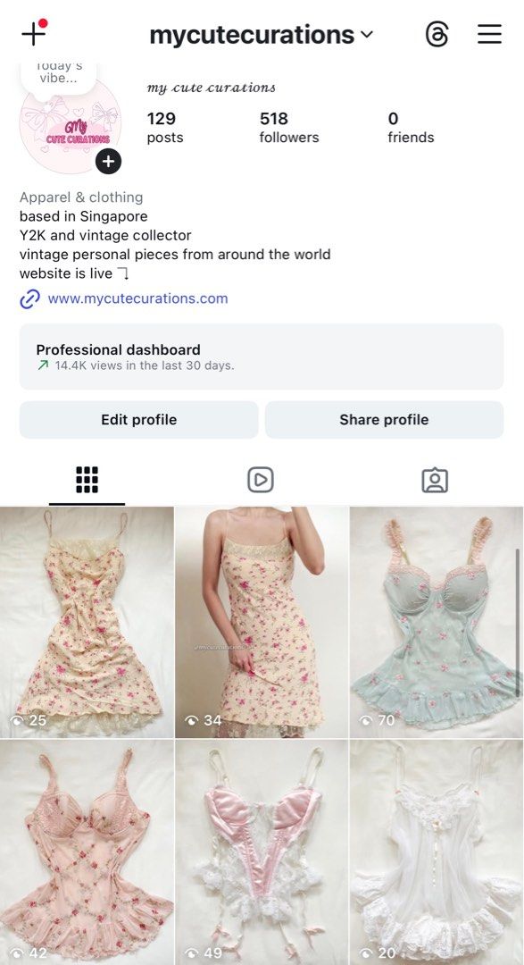 Vintage thrifted Y2K clothing, Women's Fashion, New Undergarments ...