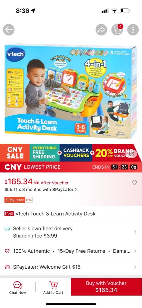 VTech Touch & Learn Activity Desk, Hobbies & Toys, Toys & Games on ...