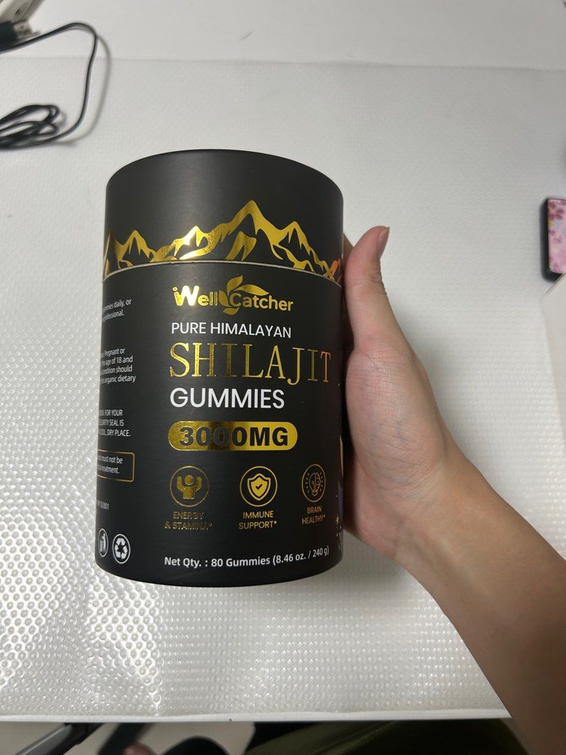 Well Catcher Pure Himalayan Shilajit Gummies 3000mg, Health & Nutrition ...