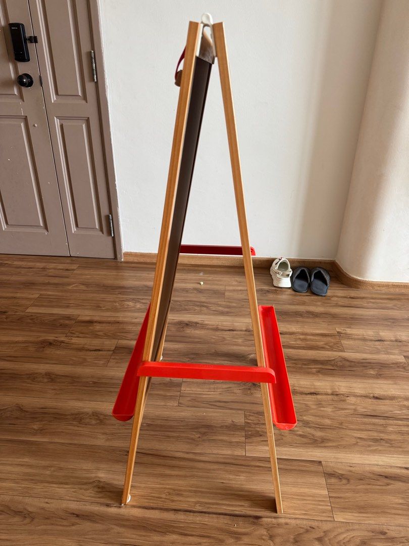 Ikea Wooden Chalkboard Easel + whiteboard, Furniture & Home Living ...
