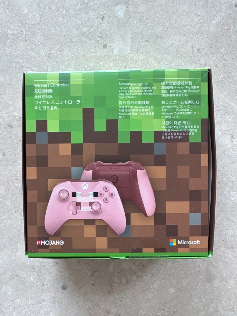 Xbox Minecraft Pig Wireless Controller, Video Gaming, Gaming ...