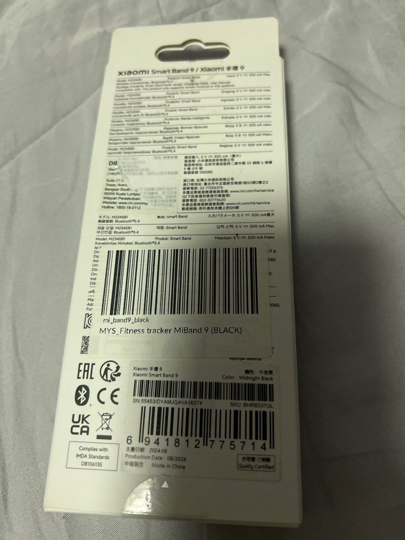 Xiaomi Smart Band 9 - Midnight Black - Brand New, Mobile Phones ...