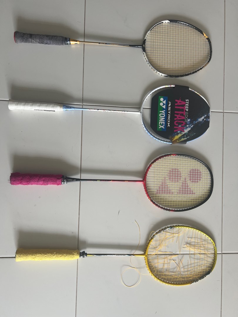 Yonex Badminton Rackets and Net Set, Sports Equipment, Sports & Games ...