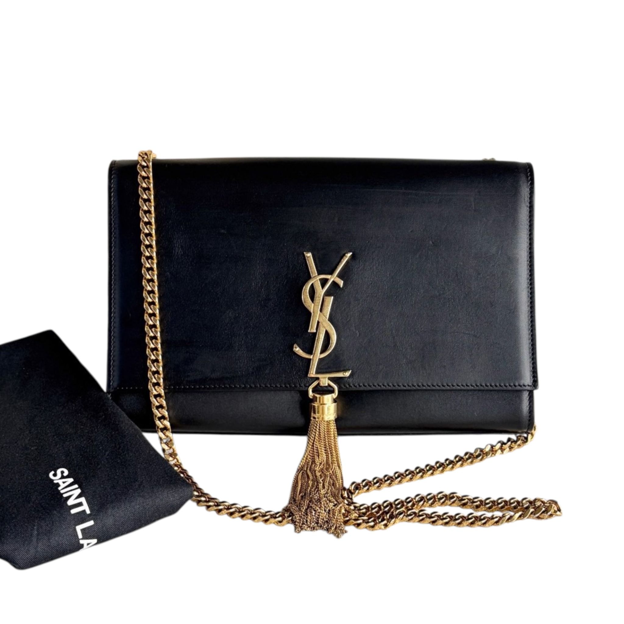 YSL Saint Laurent Small Kate in Black GHW, Luxury, Bags & Wallets on ...