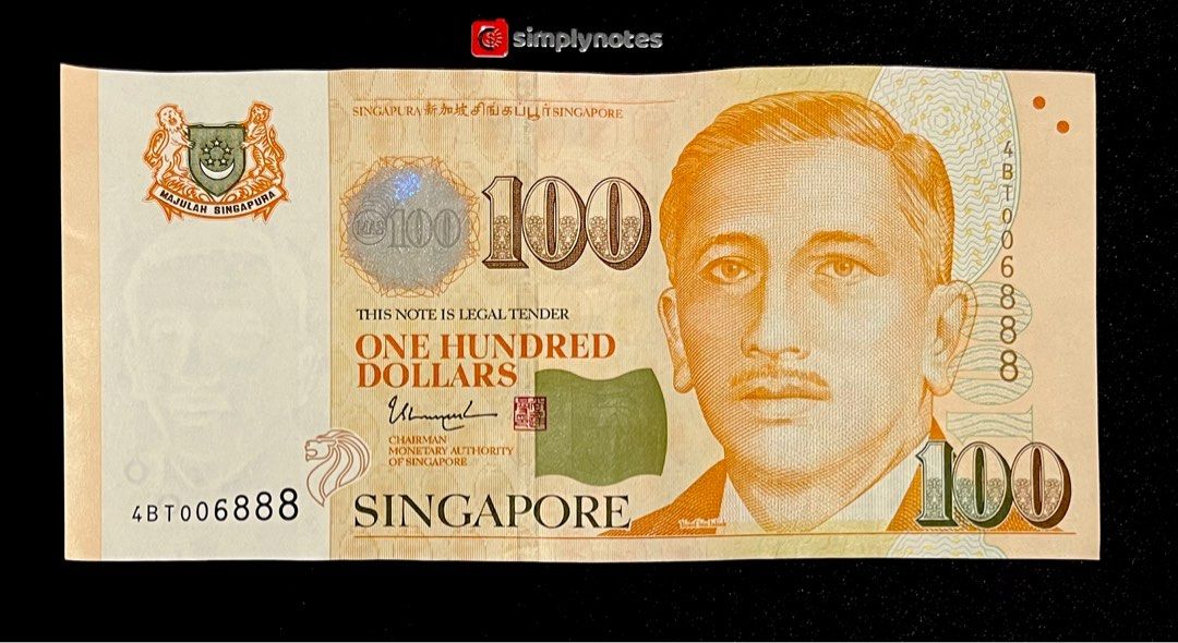 006888 $100 Fancy Serial, Hobbies & Toys, Memorabilia & Collectibles ...