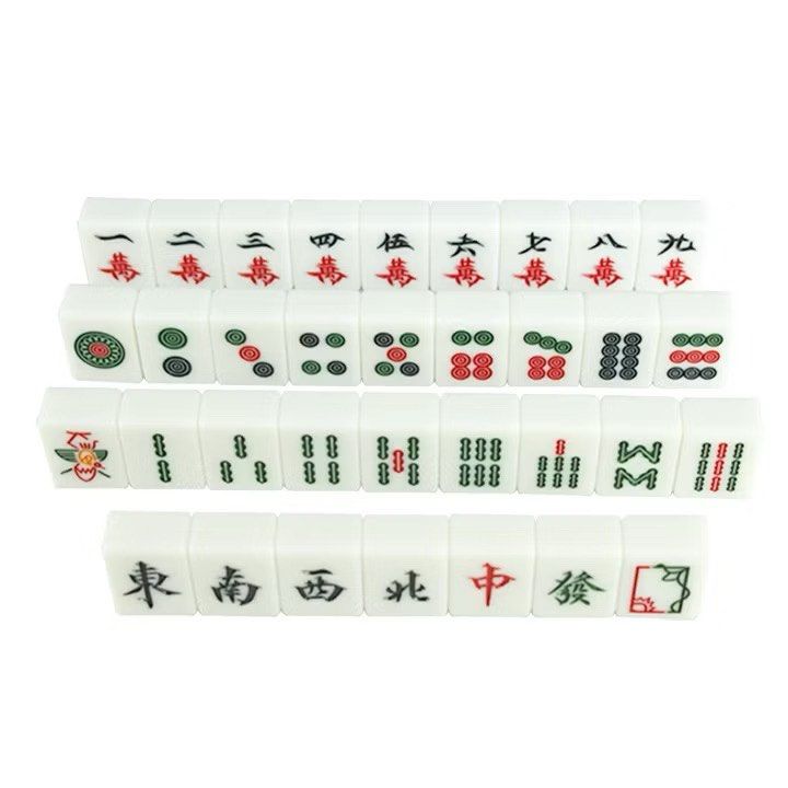 168 Tiles Mahjong Set | Singapore Mahjong Tiles | 36mm Mahjong ...