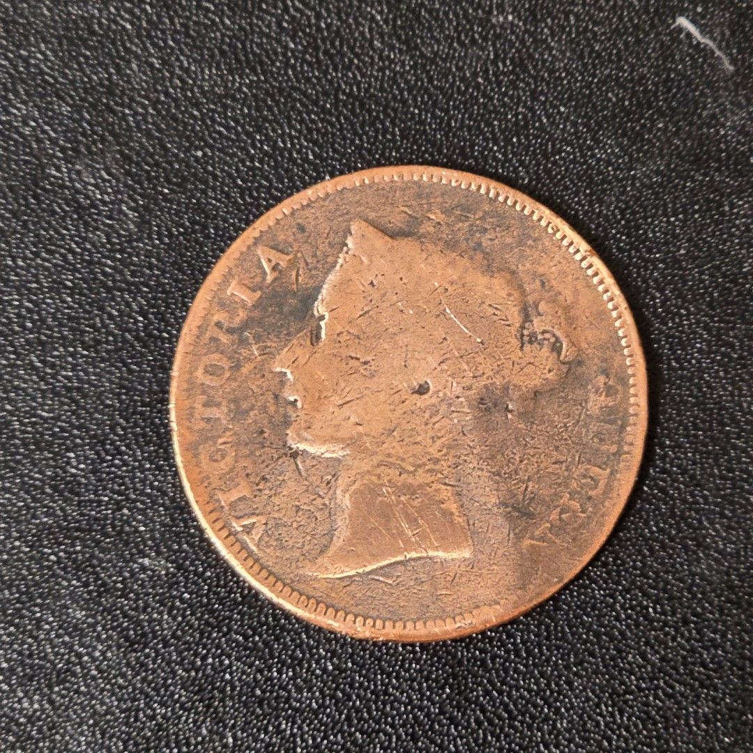 1847 Victoria East India company One Cent Coin, Hobbies & Toys ...