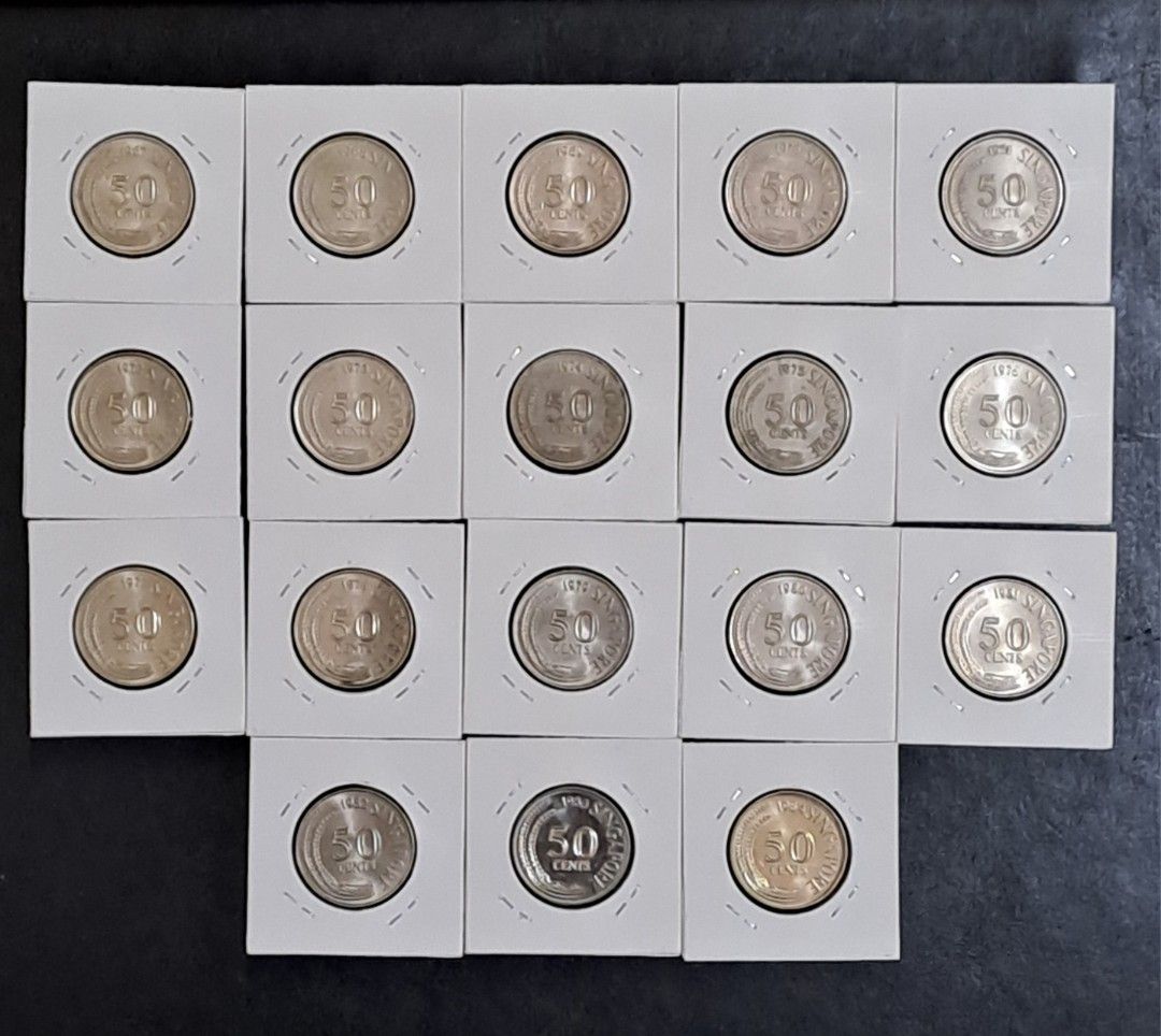 1967 - 1984 singapore 1st series coin set, VF- UNC, Hobbies & Toys ...