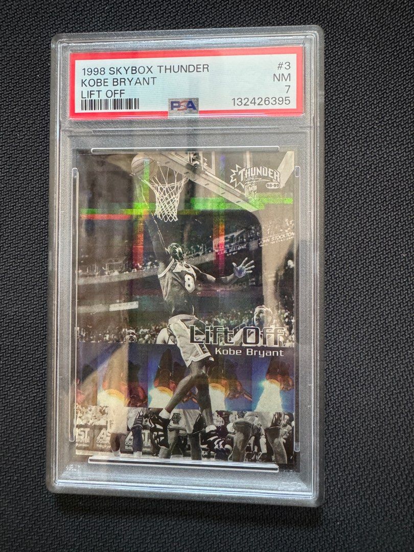 1998 Skybox Basketball Card NBA Thunder Kobe Bryant Lift Off #3 PSA 7 ...